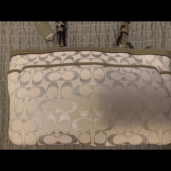 Coach | Bags | Silver Sparkly Coach Purse | Poshmark